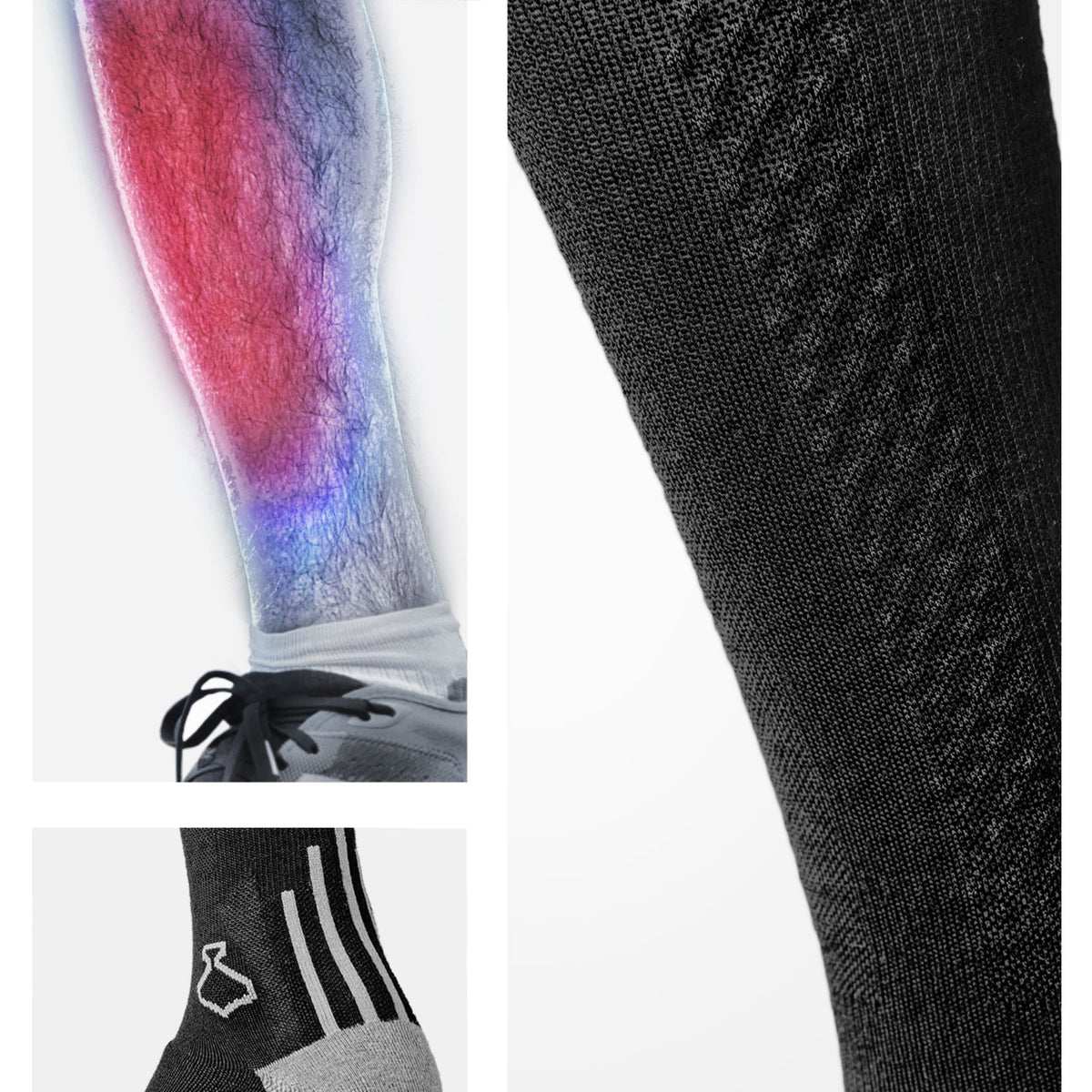 MERINO SHIN-TECH GRIP RUNNING SOCK